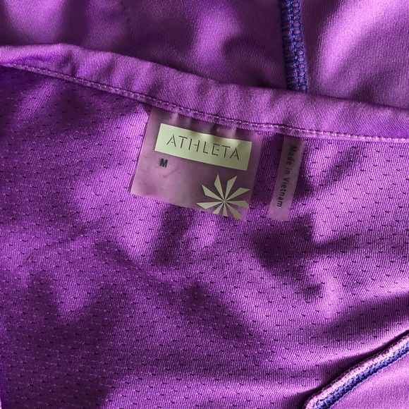 Athleta | Tops | Athleta Purple Short Sleeve Top | Poshmark